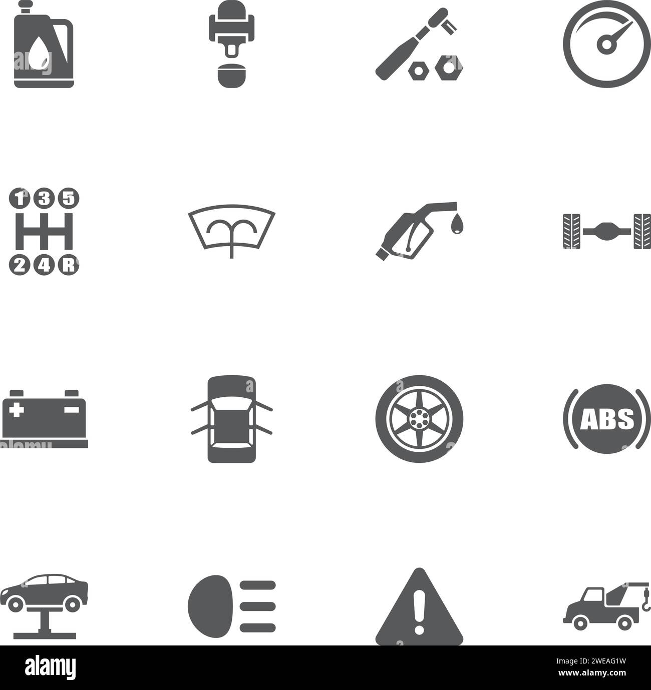 Car icons. Perfect black pictogram on white background. Flat simple ...