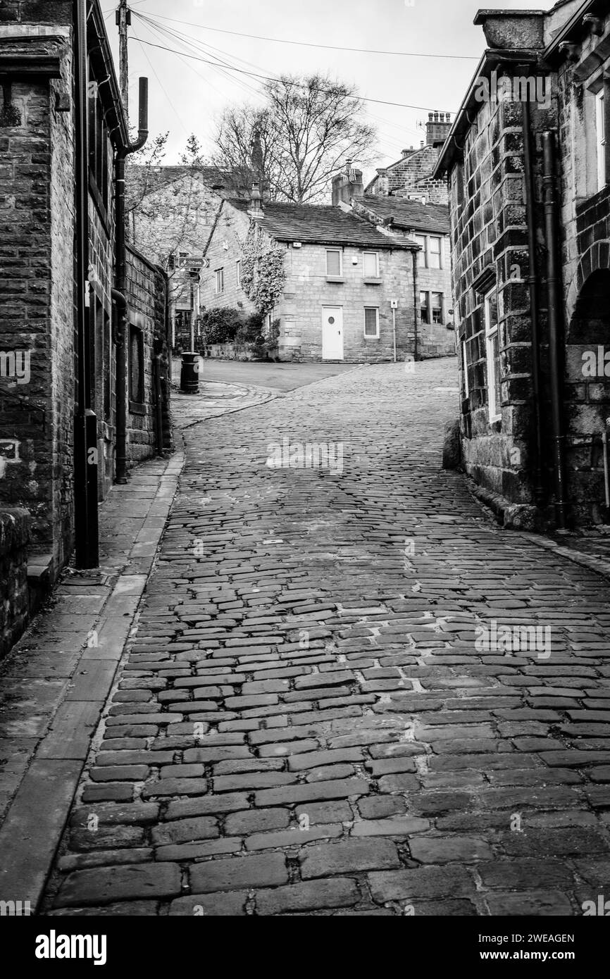 Heptonstall Village Calderdale. West Yorkshire, England, UK Stock Photo ...