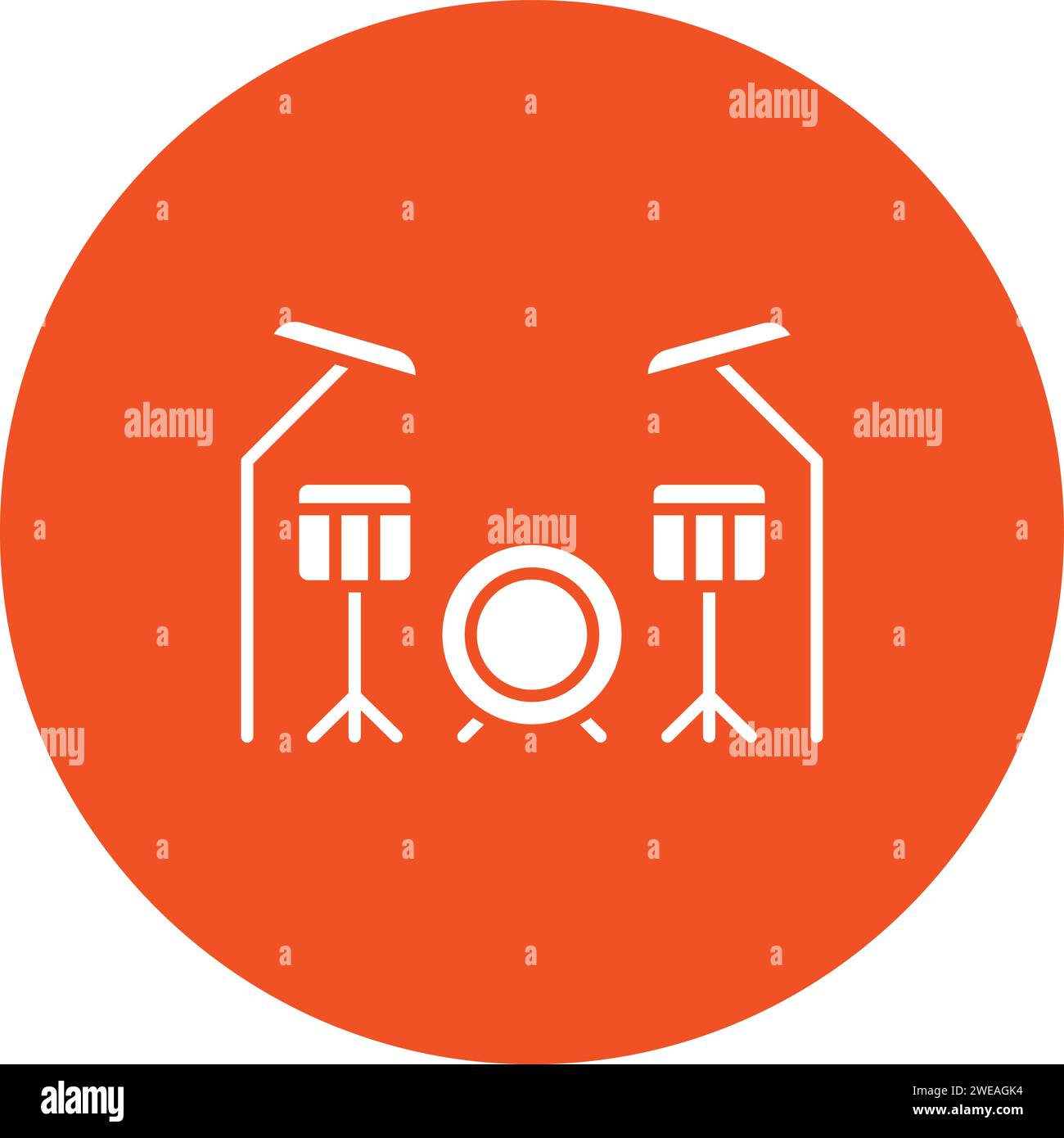 Drums icon vector image. Suitable for mobile application web ...