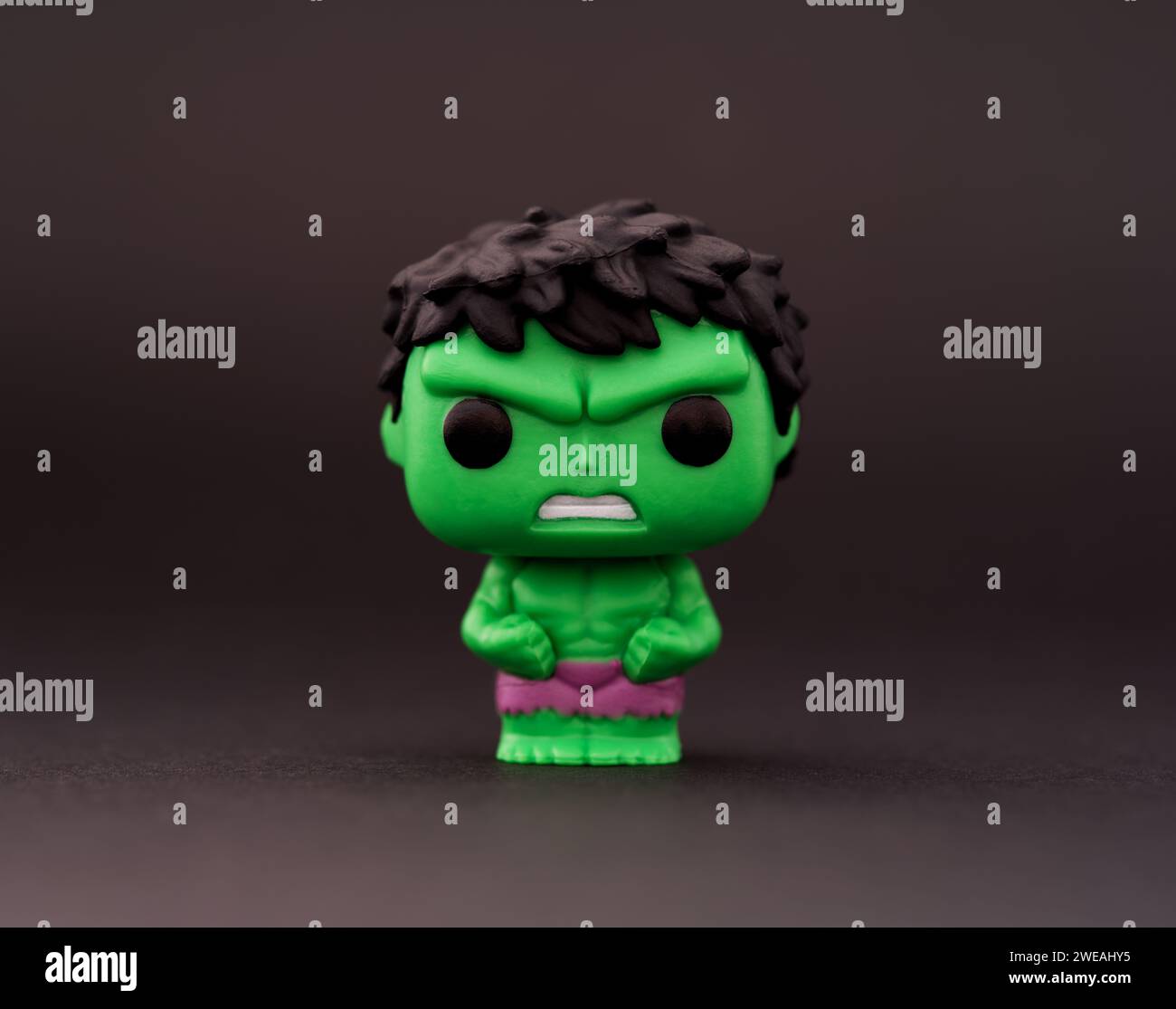 Tambov, Russian Federation - January 07, 2024 The Hulk Funko POP Mini ...