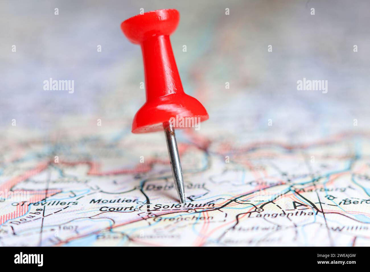 Solothurn map hi-res stock photography and images - Alamy