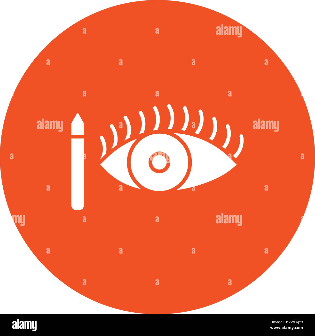 Eye with eyeliner icon vector image Stock Vector Image & Art - Alamy