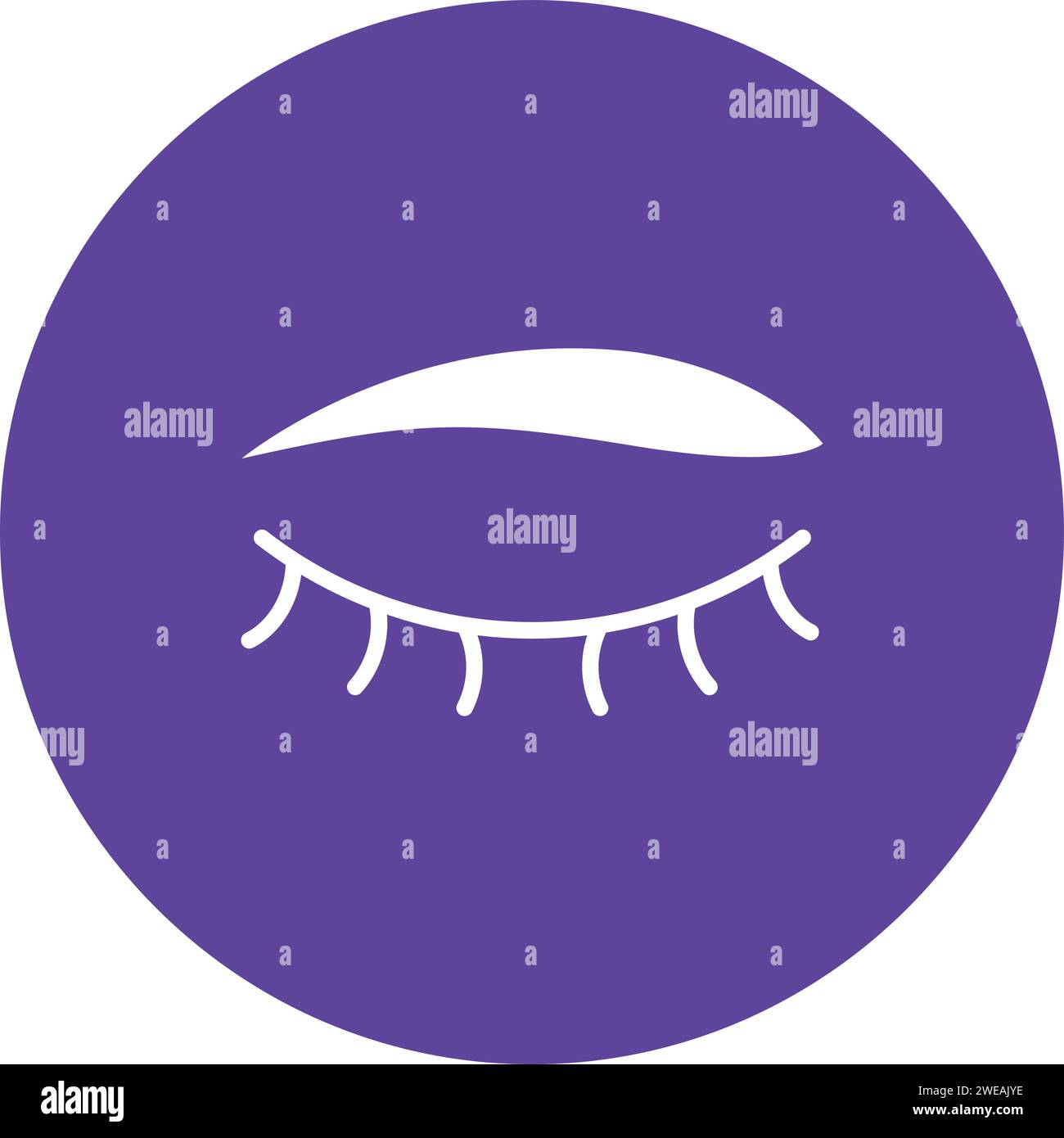 Eyelash Curled icon vector image Stock Vector Image & Art - Alamy