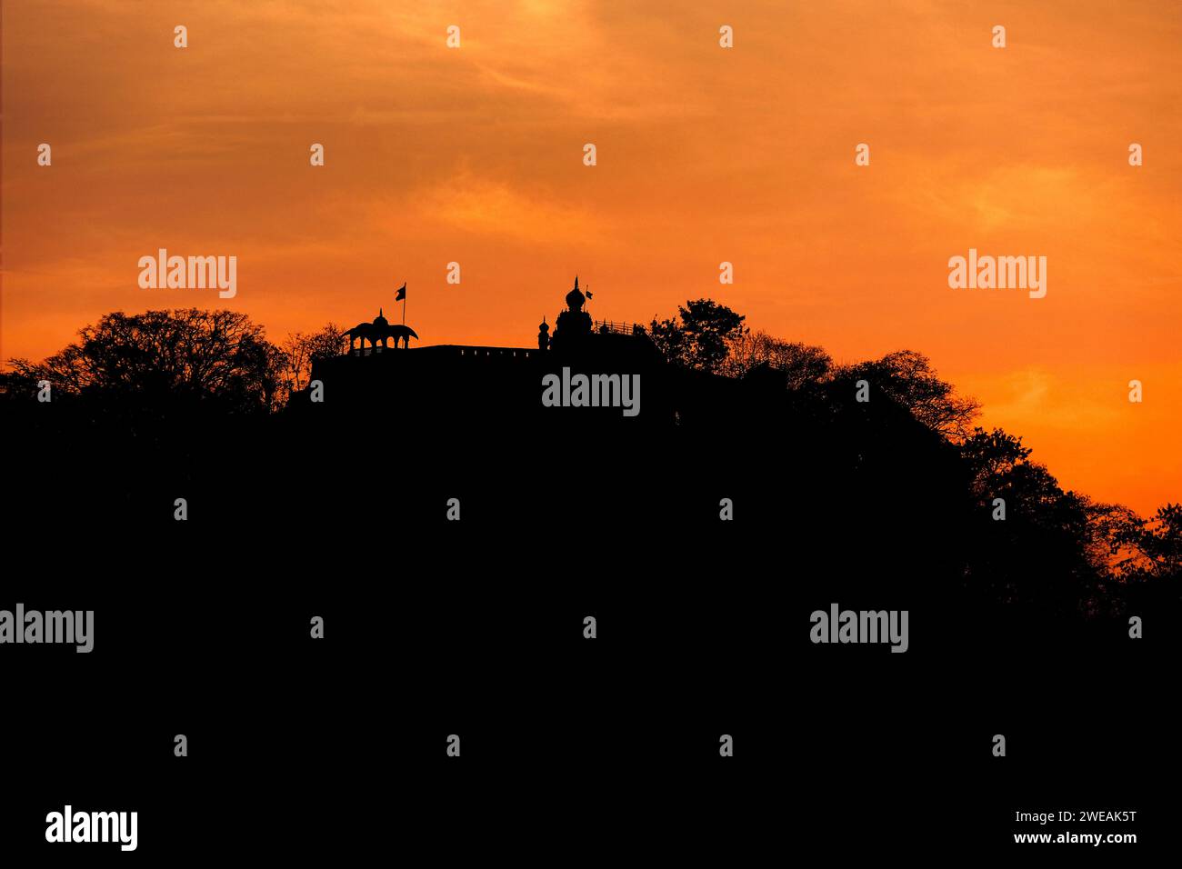 Pune, Maharashtra, India - 23 January 2024 , The Parvati Hill Temple in ...