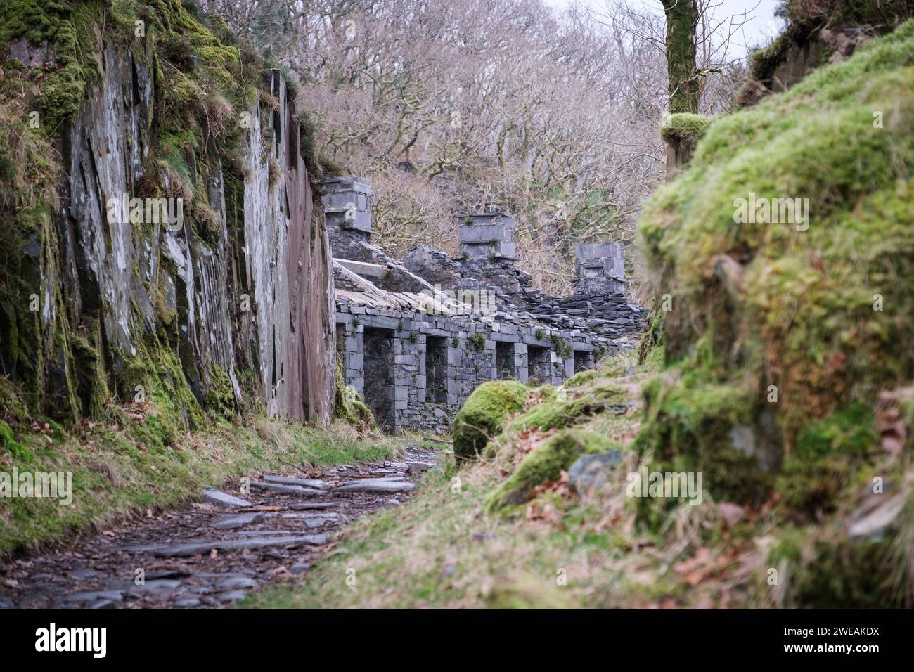 Anglesey Barracks former Quarrymen's accommodation at Dinorwic Slate ...