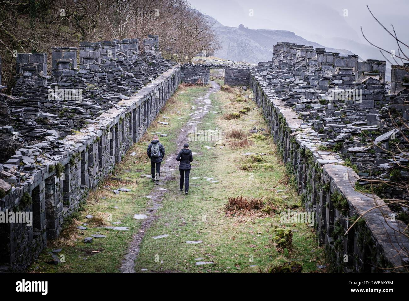 Anglesey Barracks former Quarrymen's accommodation at Dinorwic Slate ...
