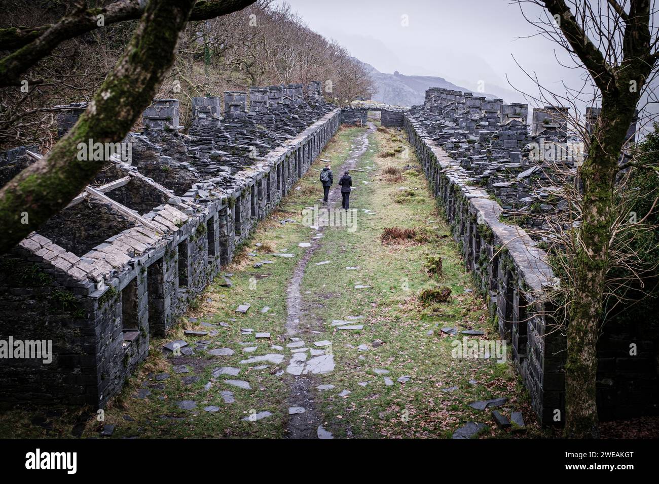 Anglesey Barracks former Quarrymen's accommodation at Dinorwic Slate ...