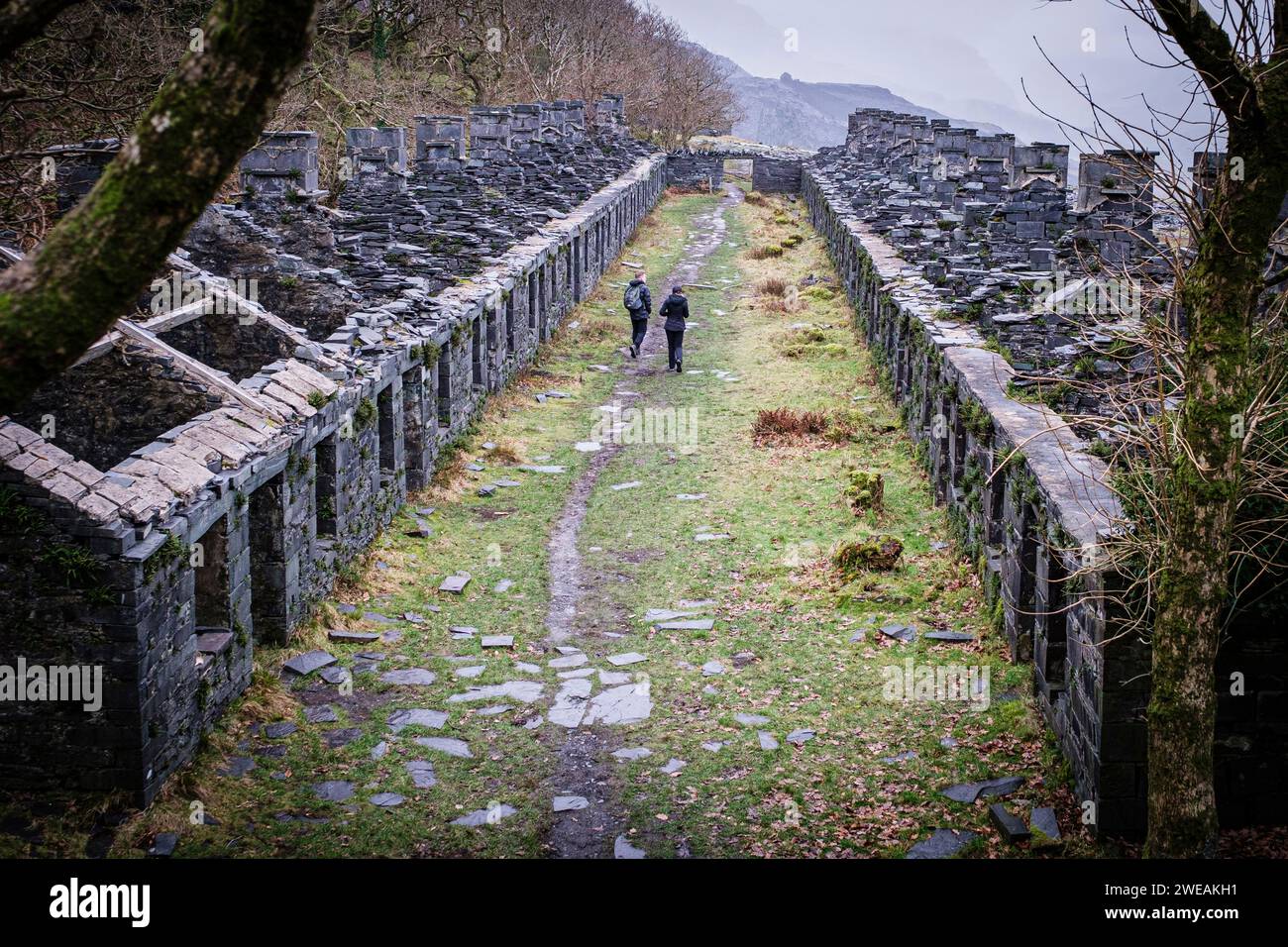 Anglesey Barracks former Quarrymen's accommodation at Dinorwic Slate ...