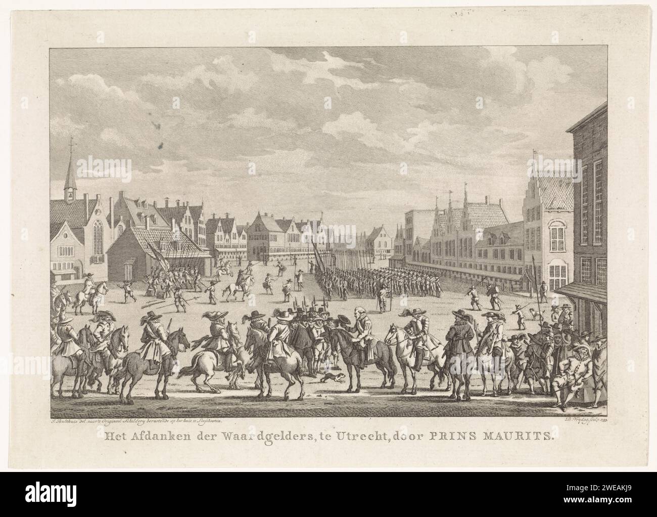 The remediation of the Waardgelders in Utrecht, 1618, Daniël Friday ...