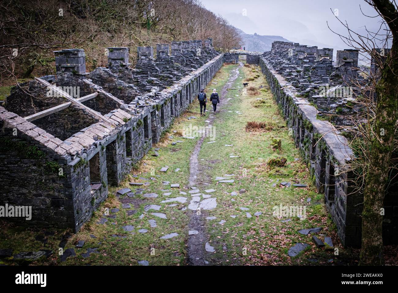 Anglesey Barracks former Quarrymen's accommodation at Dinorwic Slate ...