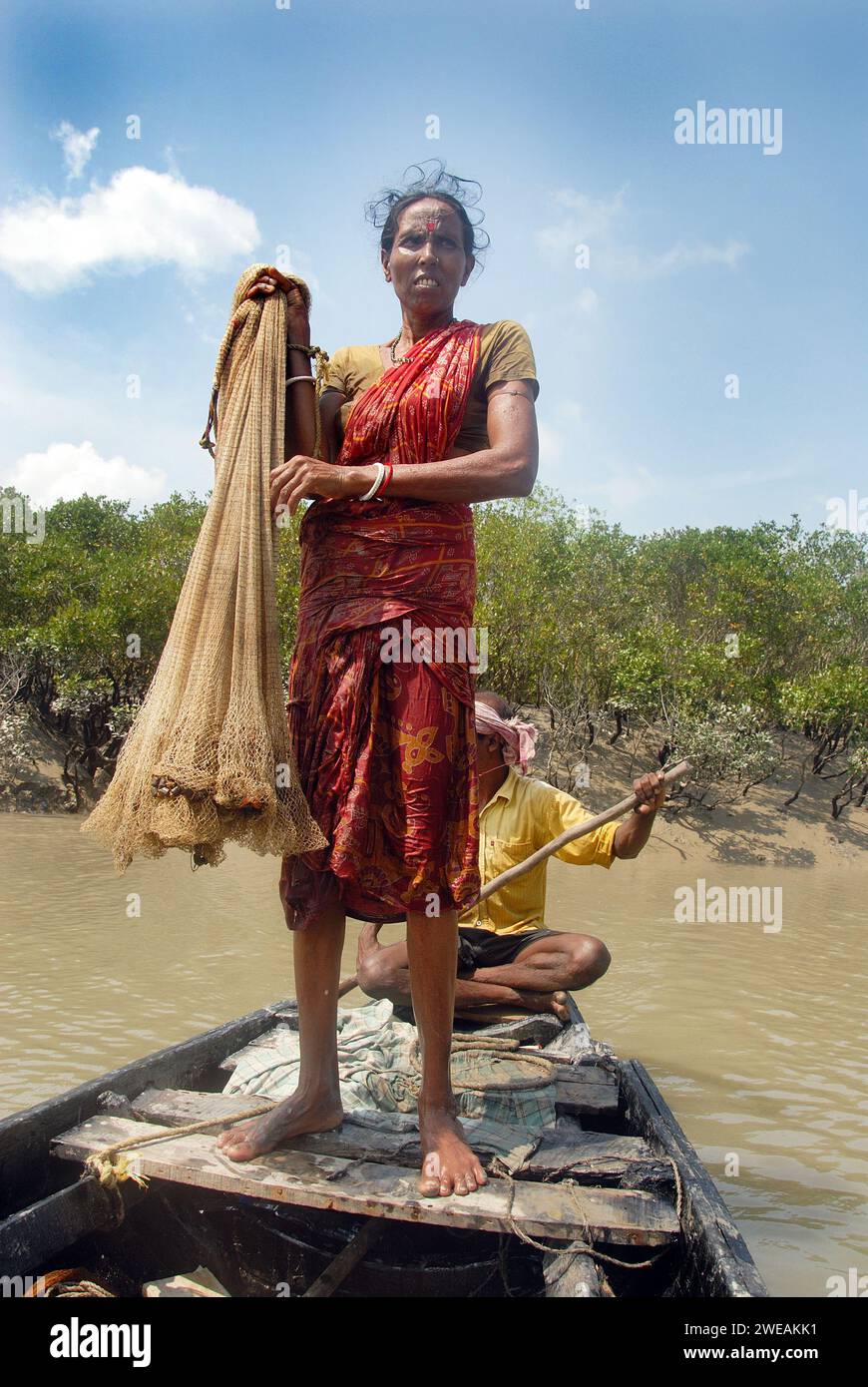 Fishing is the livelihood for many families in the Sundarbans, the ...