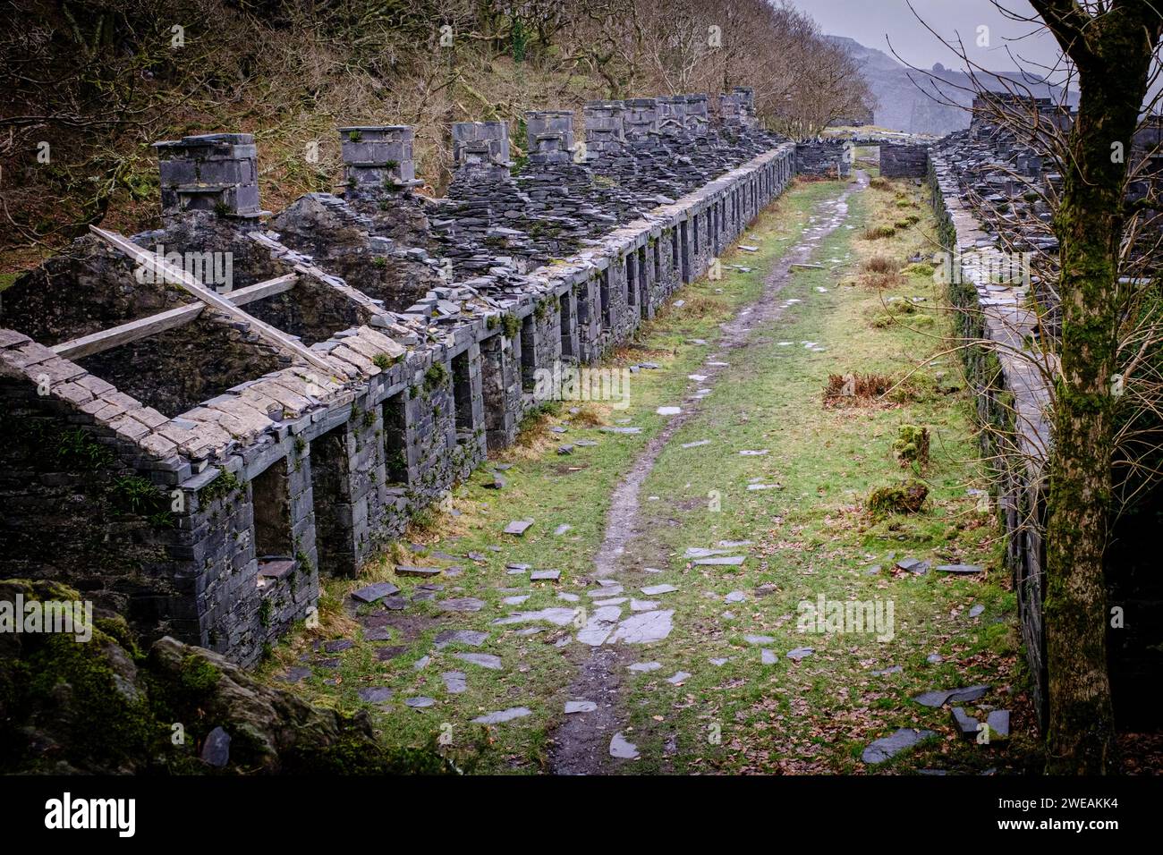 Anglesey Barracks former Quarrymen's accommodation at Dinorwic Slate ...