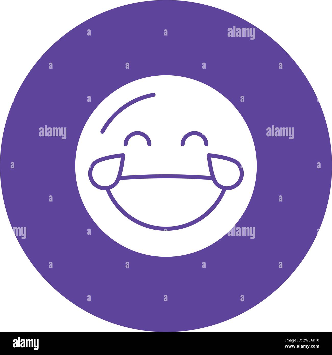 Face with Tears of Joy icon vector image Stock Vector Image & Art - Alamy