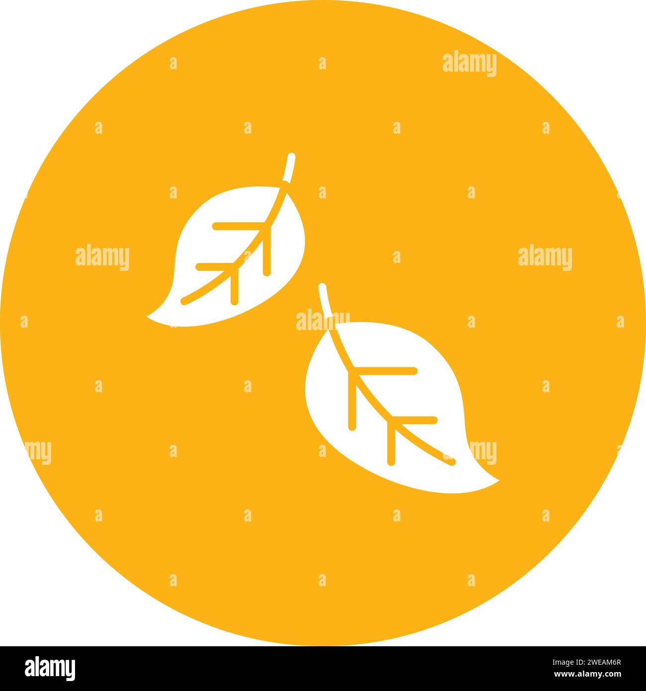 Fallen Leaf icon vector image Stock Vector Image & Art - Alamy