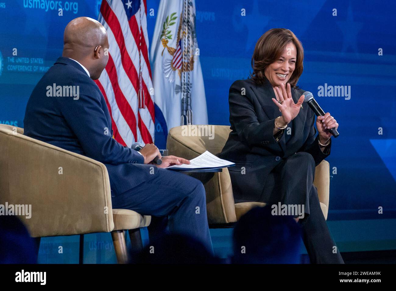Washington, United States. 18th Jan, 2024. U.S. Vice President Kamala ...