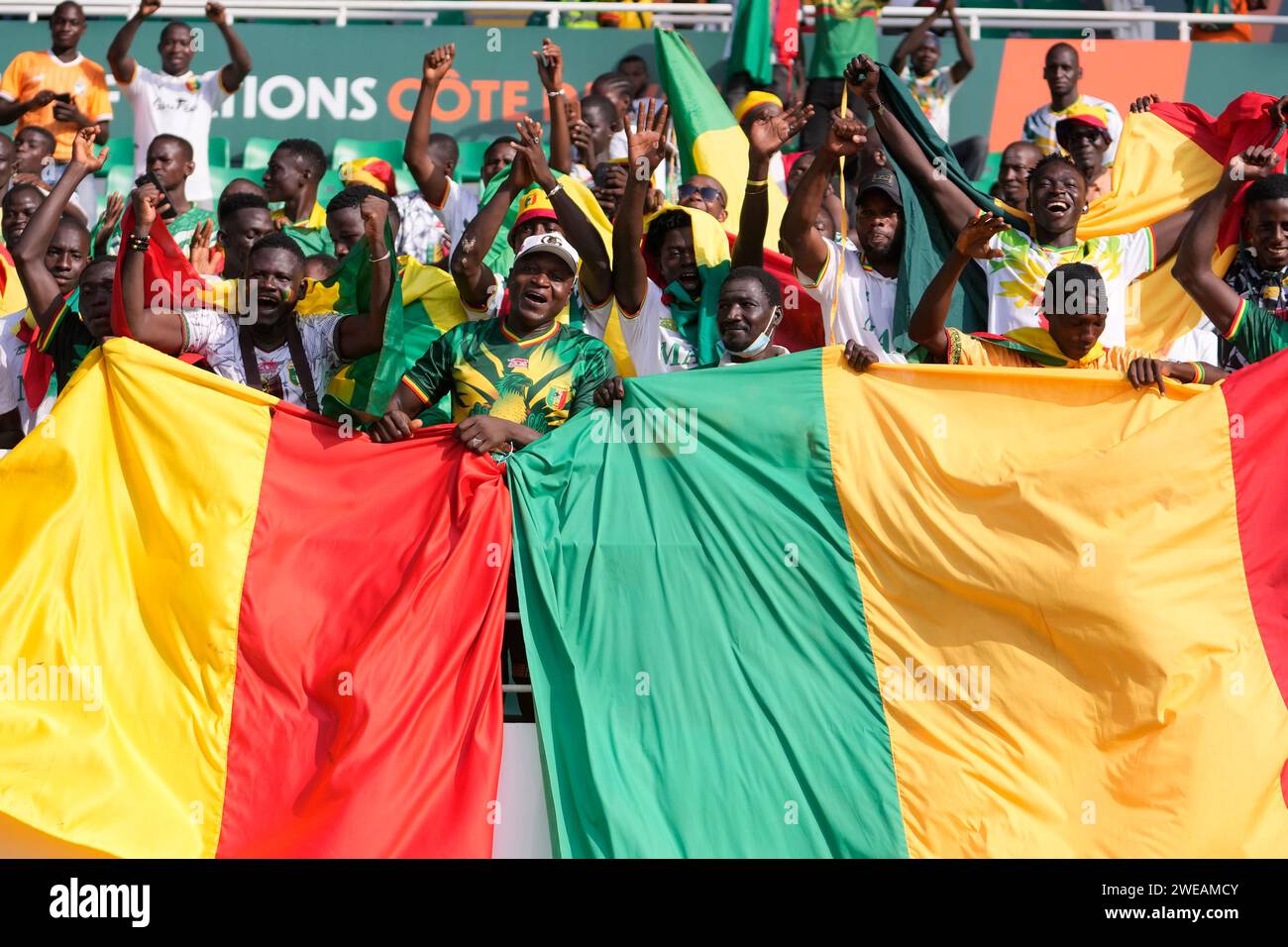 Mali supporters cheer prior the start of the African Cup of Nations ...