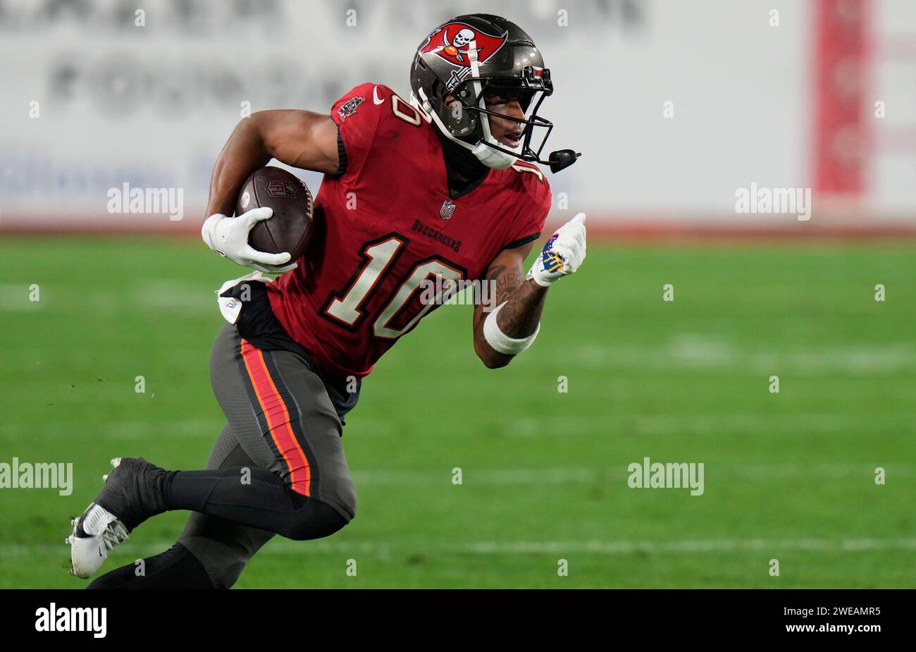 Tampa Bay Buccaneers wide receiver Trey Palmer (10) against the ...