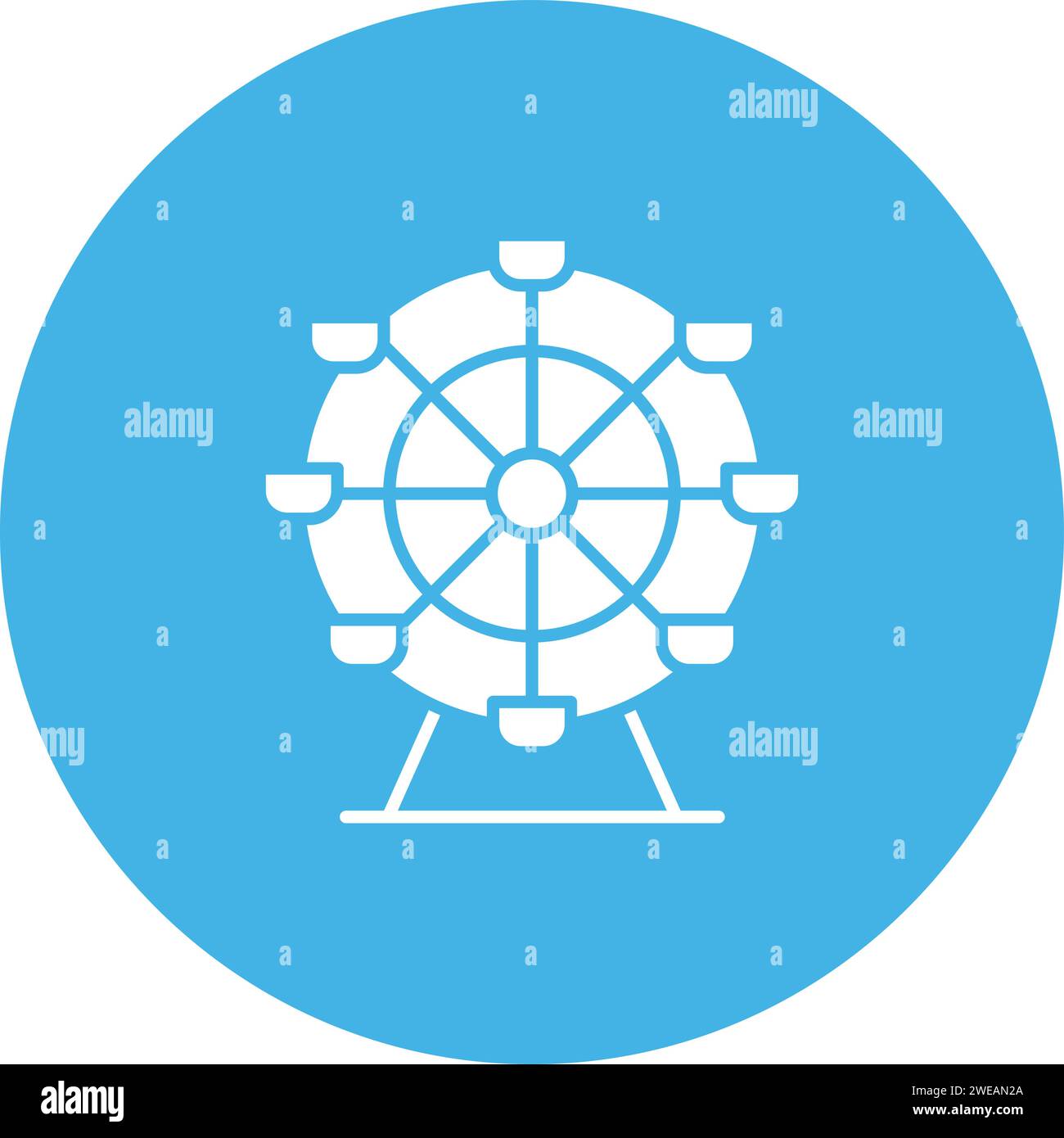 Ferris Wheel icon vector image Stock Vector Image & Art - Alamy