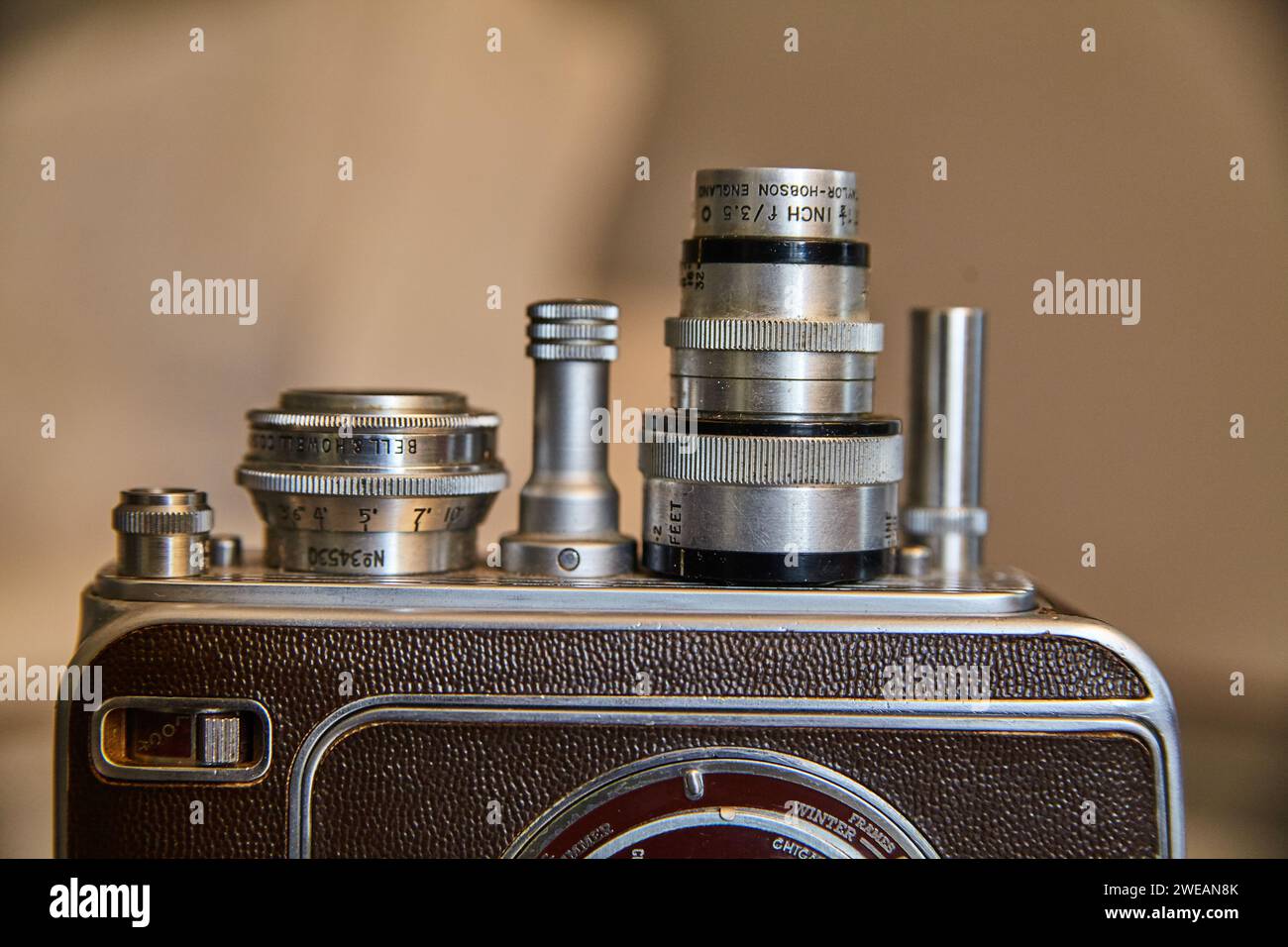 Vintage Film Camera Close-Up with Leather Case and Manual Controls ...