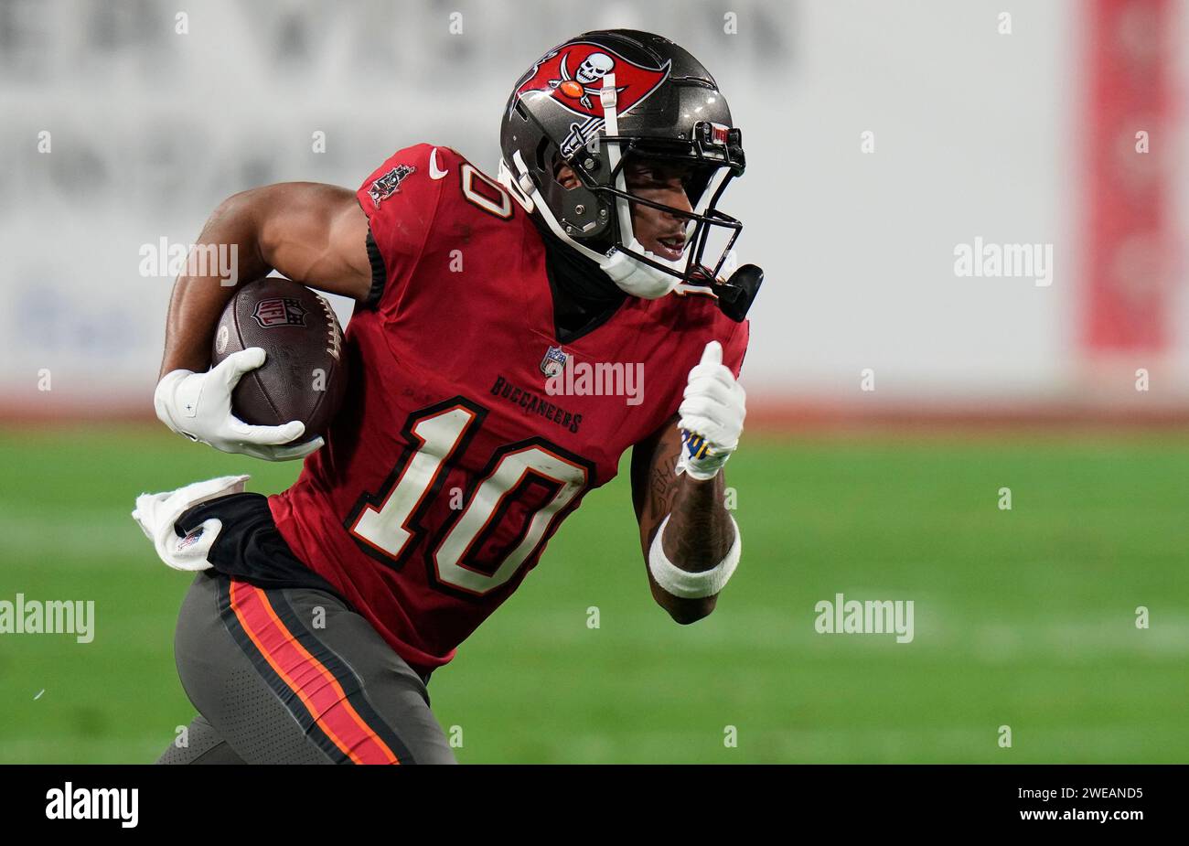 Tampa Bay Buccaneers wide receiver Trey Palmer (10) against the ...