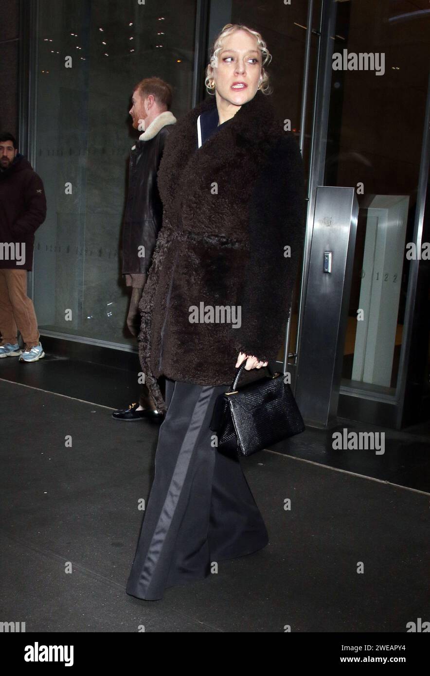 New York, NY, USA. 23rd Jan, 2024. Chole Sevigny seen leaving SiriusXM ...