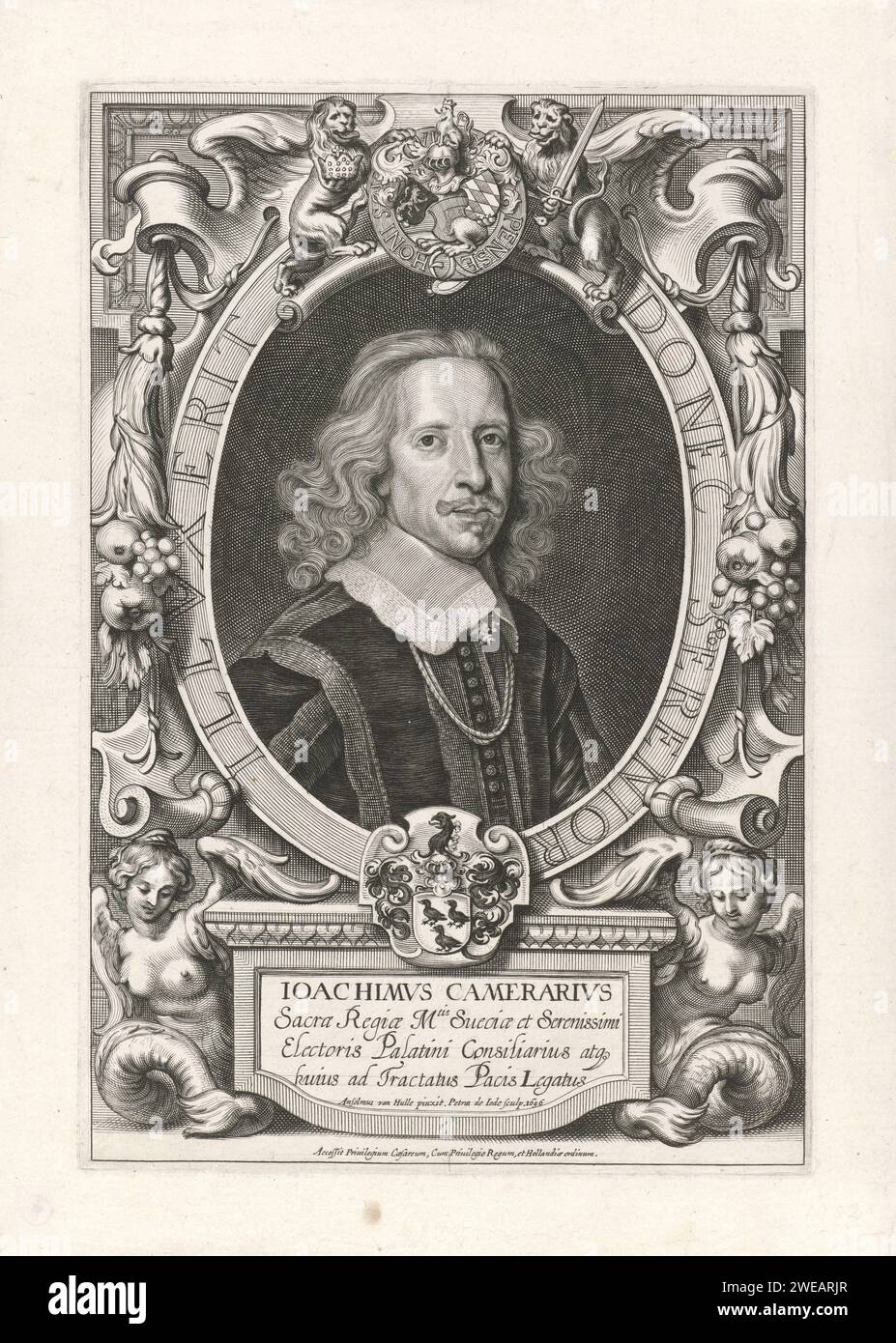 Portrait of Joachim Camerarius, Pieter de Jews (II), After Anselm of ...