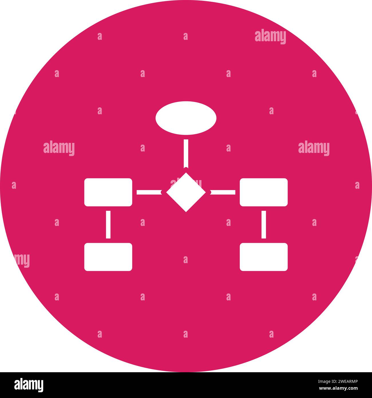 Flowchart icon vector image Stock Vector Image & Art - Alamy