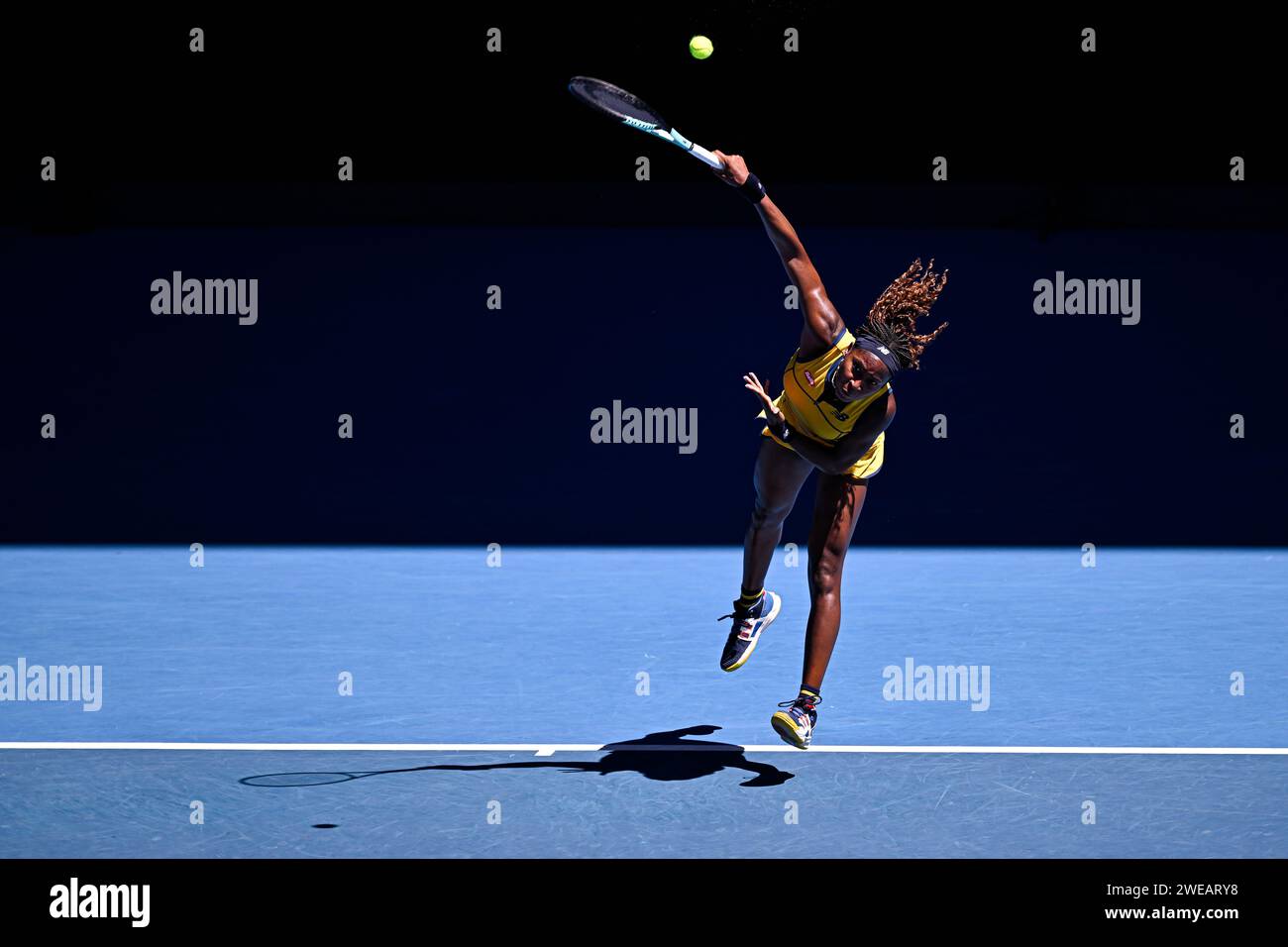 Paris, France. 23rd Jan, 2024. Cori Coco Gauff during the Australian ...