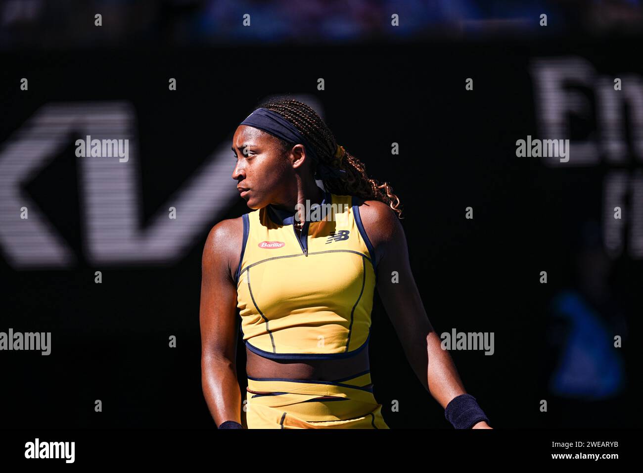 Paris, France. 23rd Jan, 2024. Cori Coco Gauff during the Australian ...