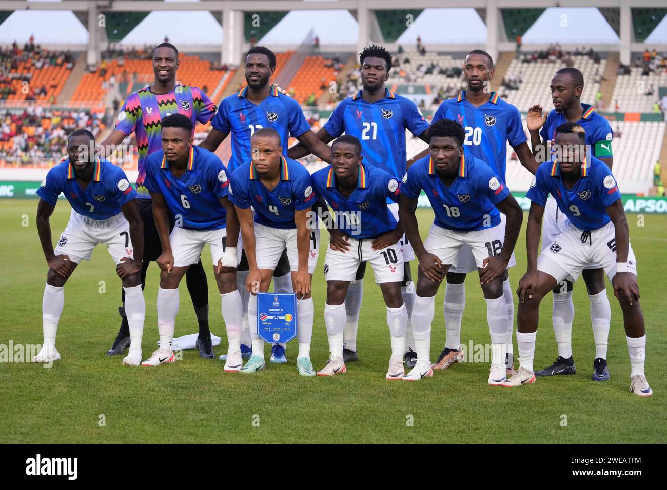 Namibia soccer team pose prior to the start of the African Cup of ...