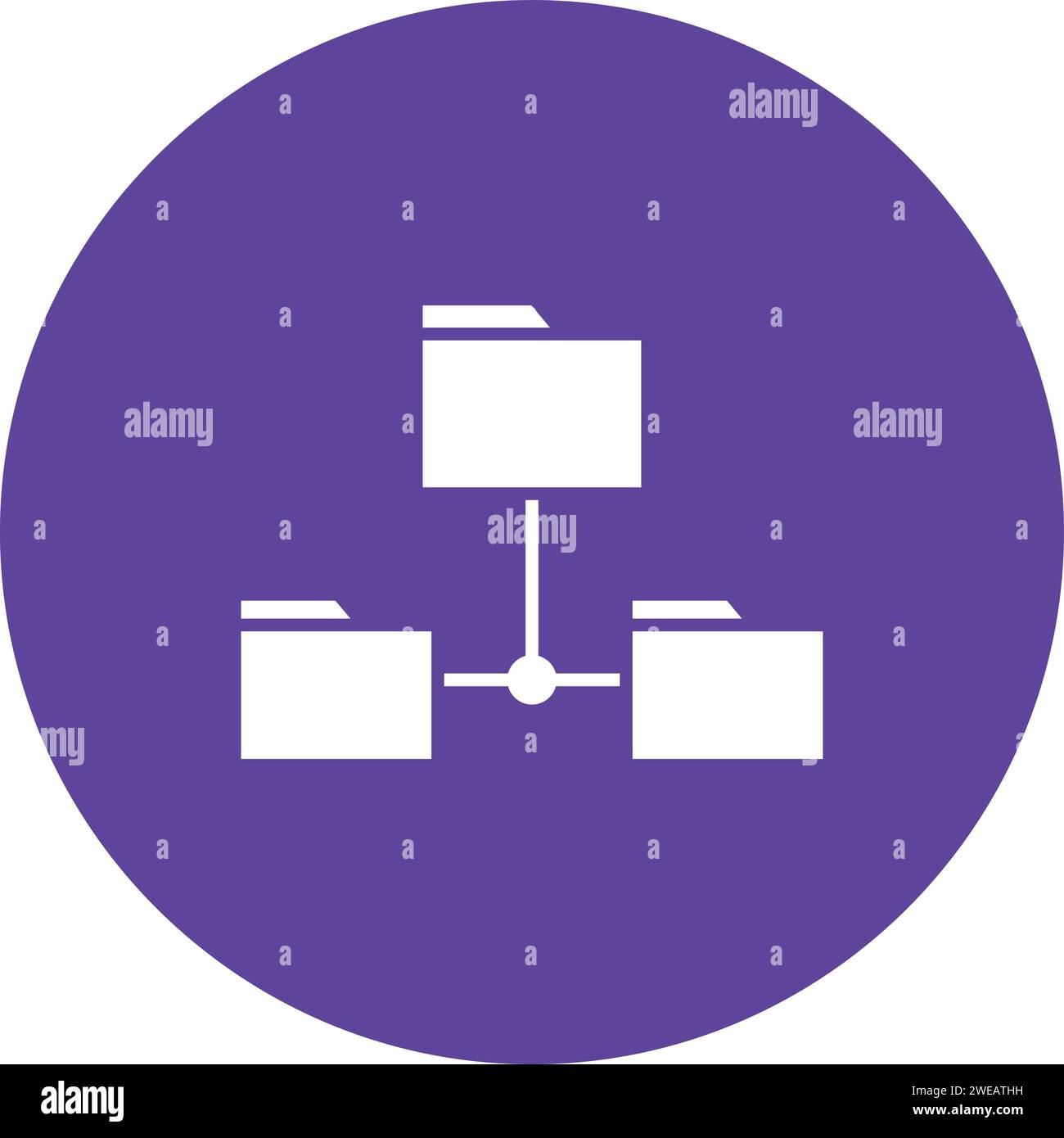 Folders Sharing Data icon vector image Stock Vector Image & Art - Alamy