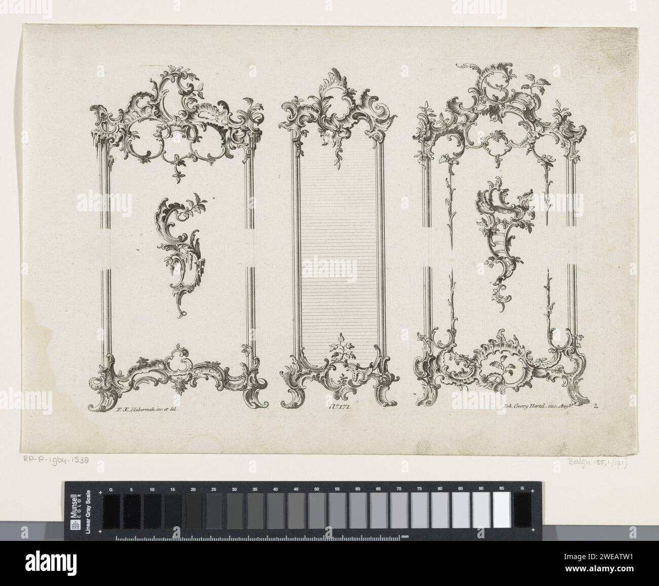 Omlijstingen, Unknown, after Franz Xaver Habermann, 1731 - 1775 print ...