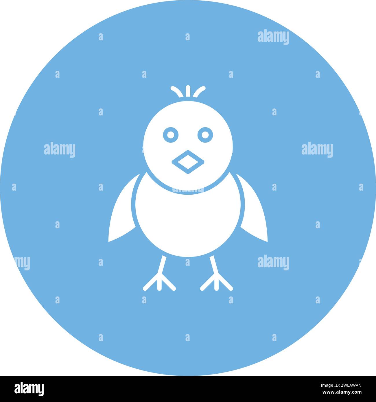 Front facing bird Stock Vector Images - Alamy