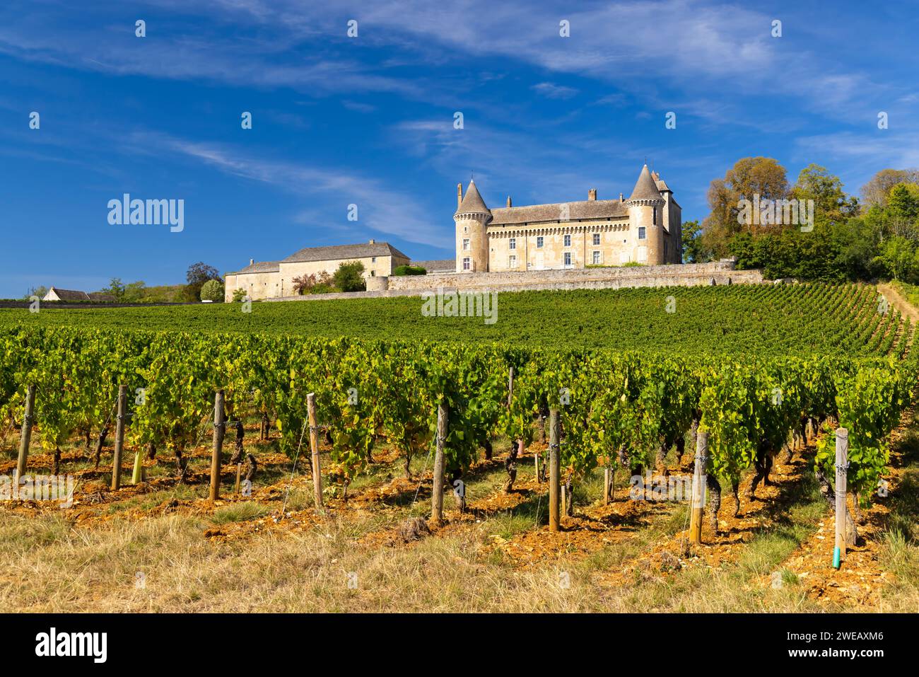 Chateau de Rully castle, Saone-et-Loire departement, Burgundy, France ...