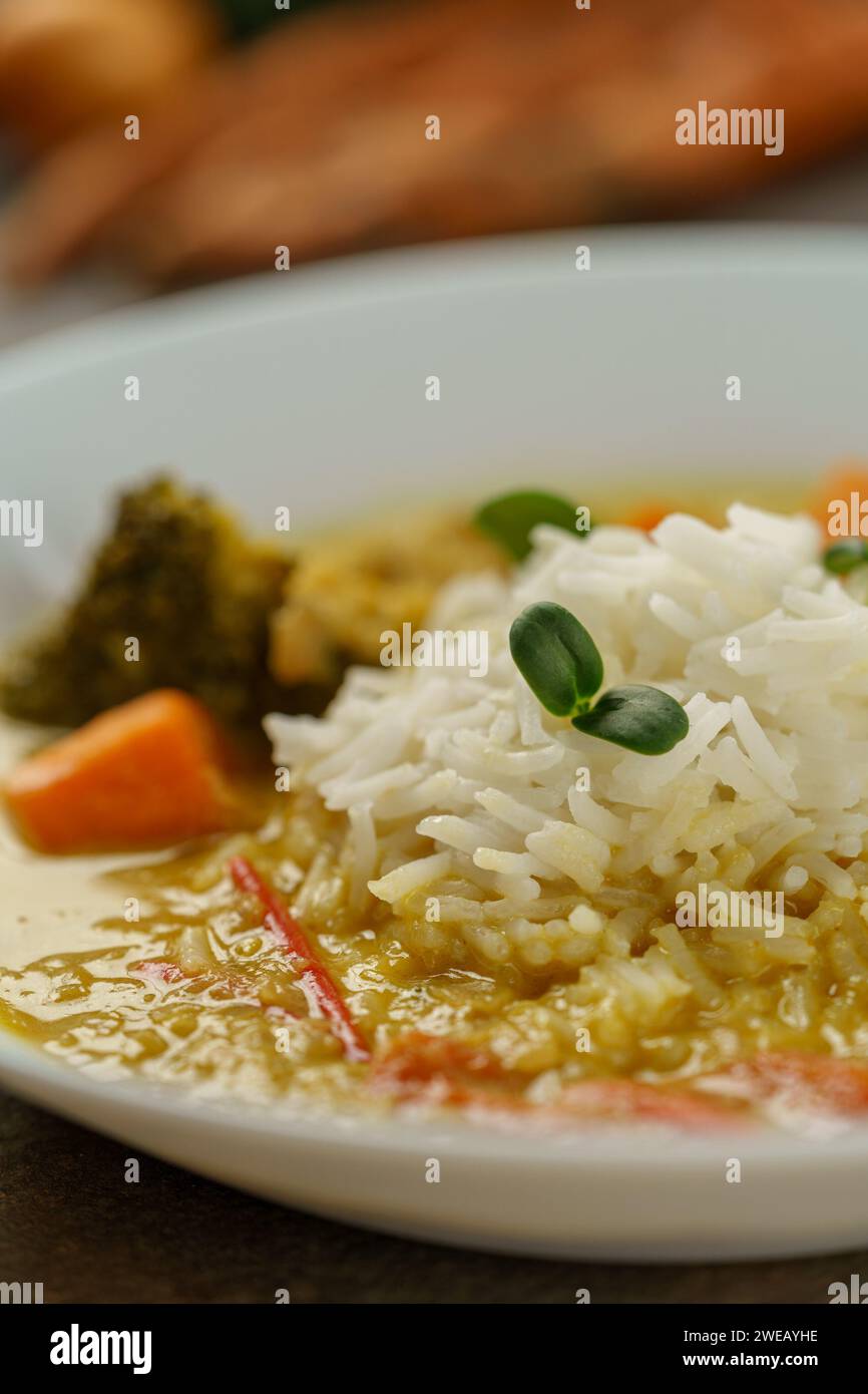 elegant fancy healthy vegan gluten-free food Stock Photo - Alamy