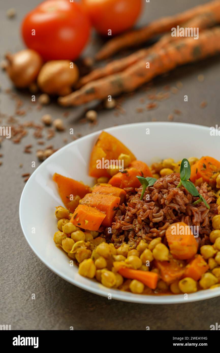 elegant fancy healthy vegan gluten-free food Stock Photo - Alamy