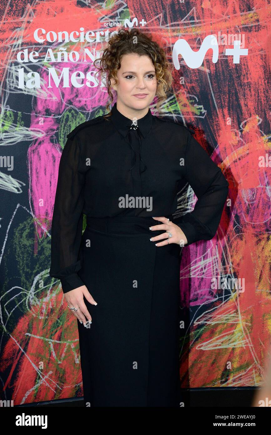 Cristina Rueda pictured posing during the Movistar Plus+ miniseries, La ...