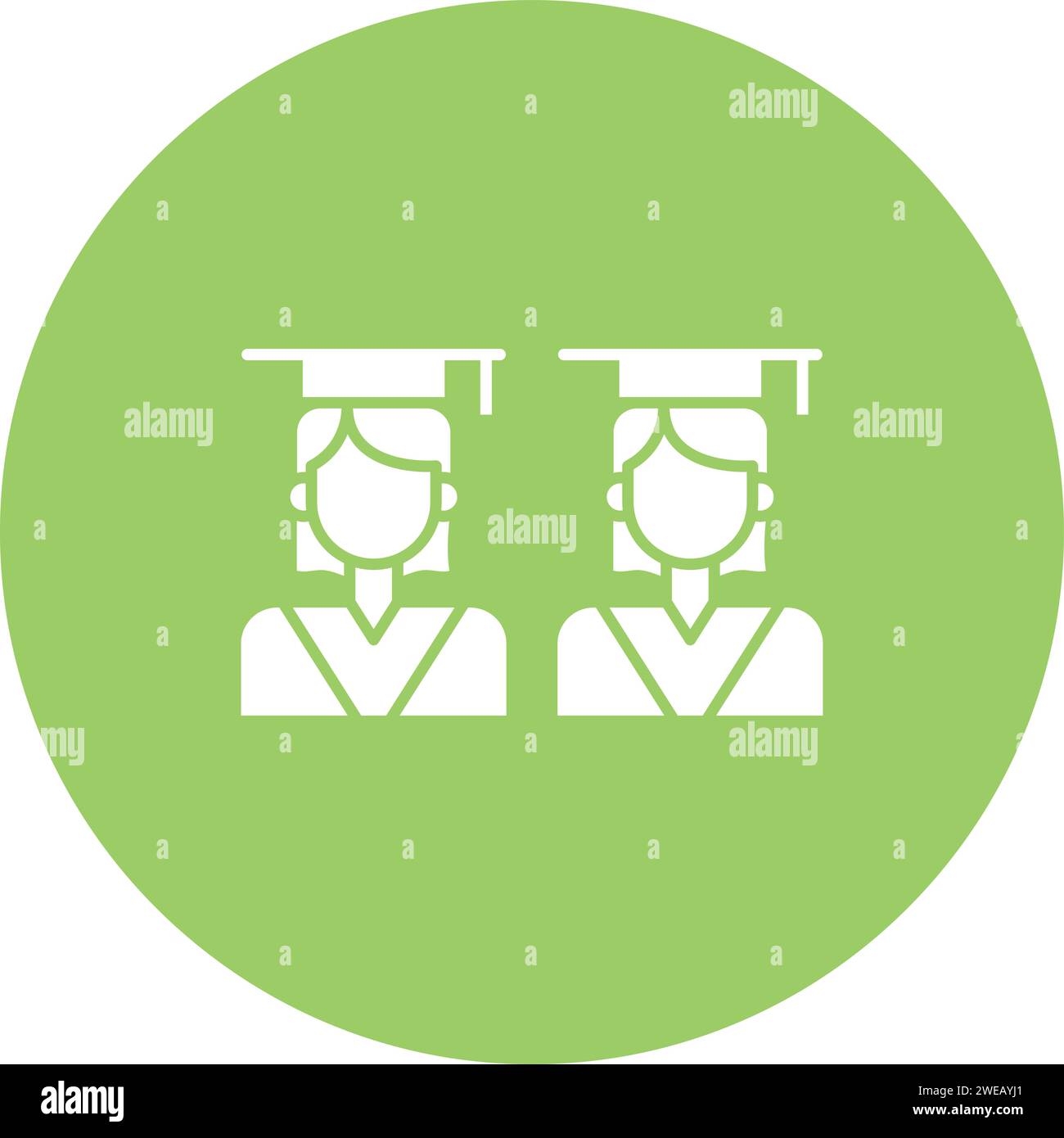Graduates icon vector image Stock Vector Image & Art - Alamy