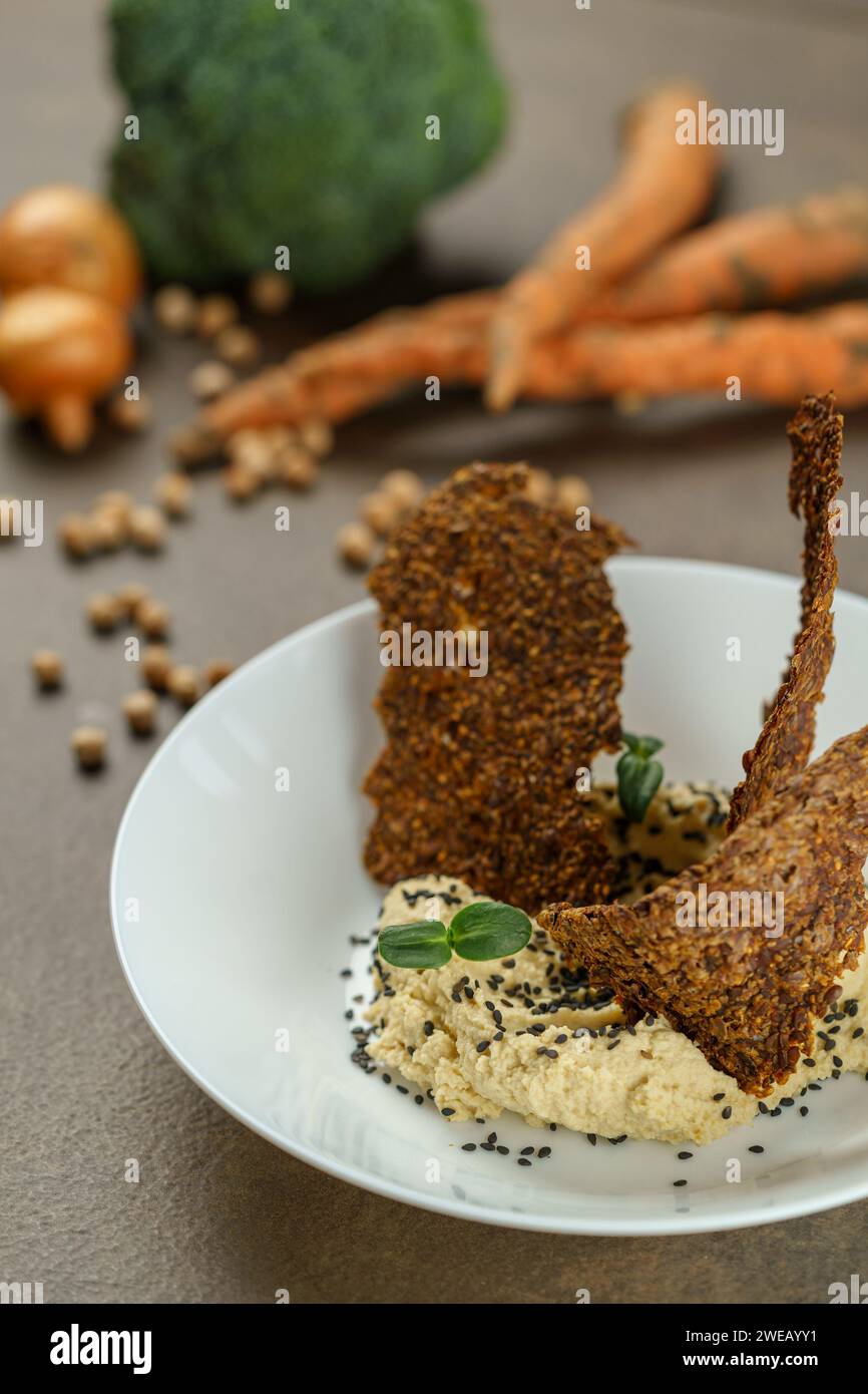 elegant fancy healthy vegan gluten-free food Stock Photo - Alamy