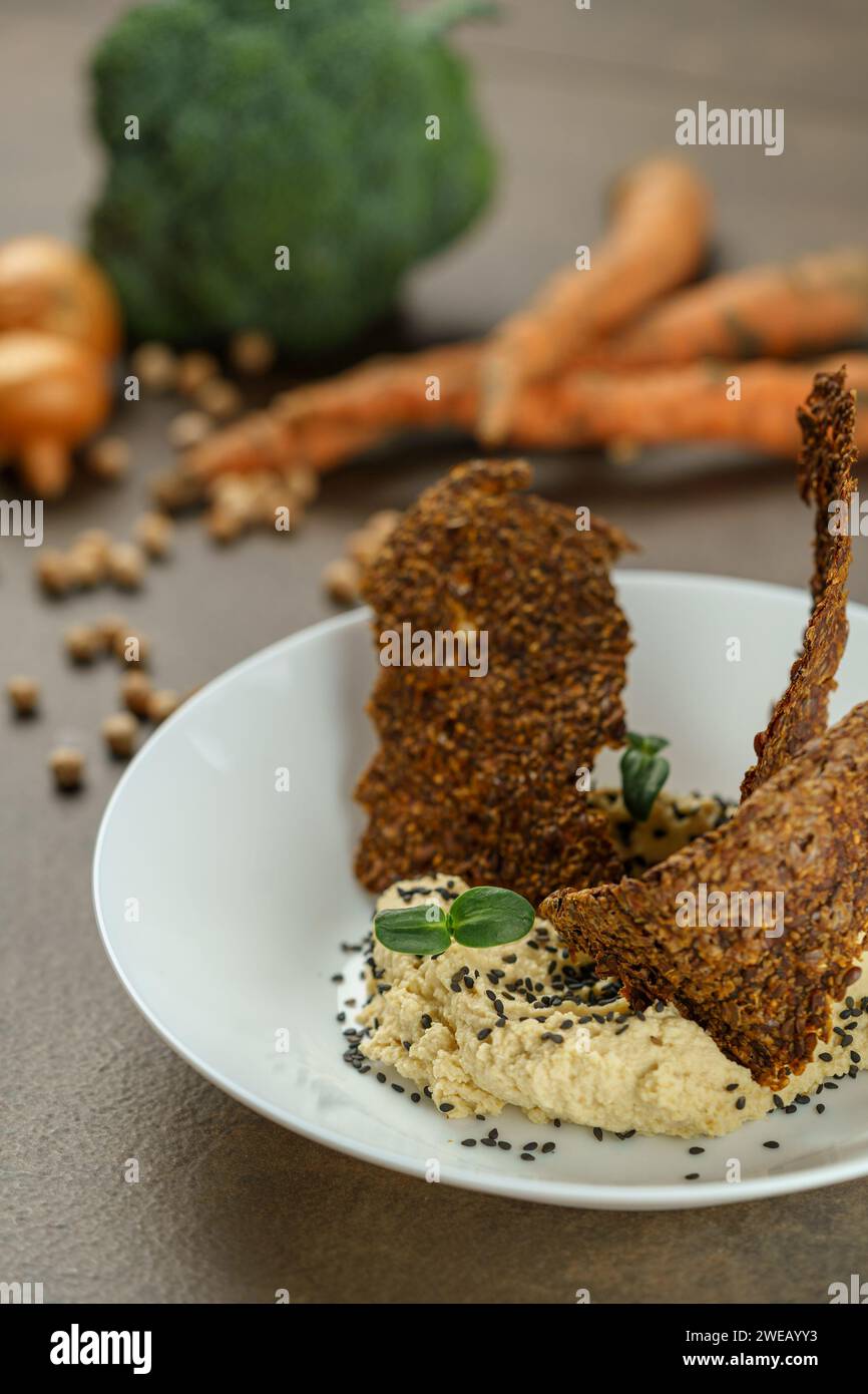 elegant fancy healthy vegan gluten-free food Stock Photo - Alamy