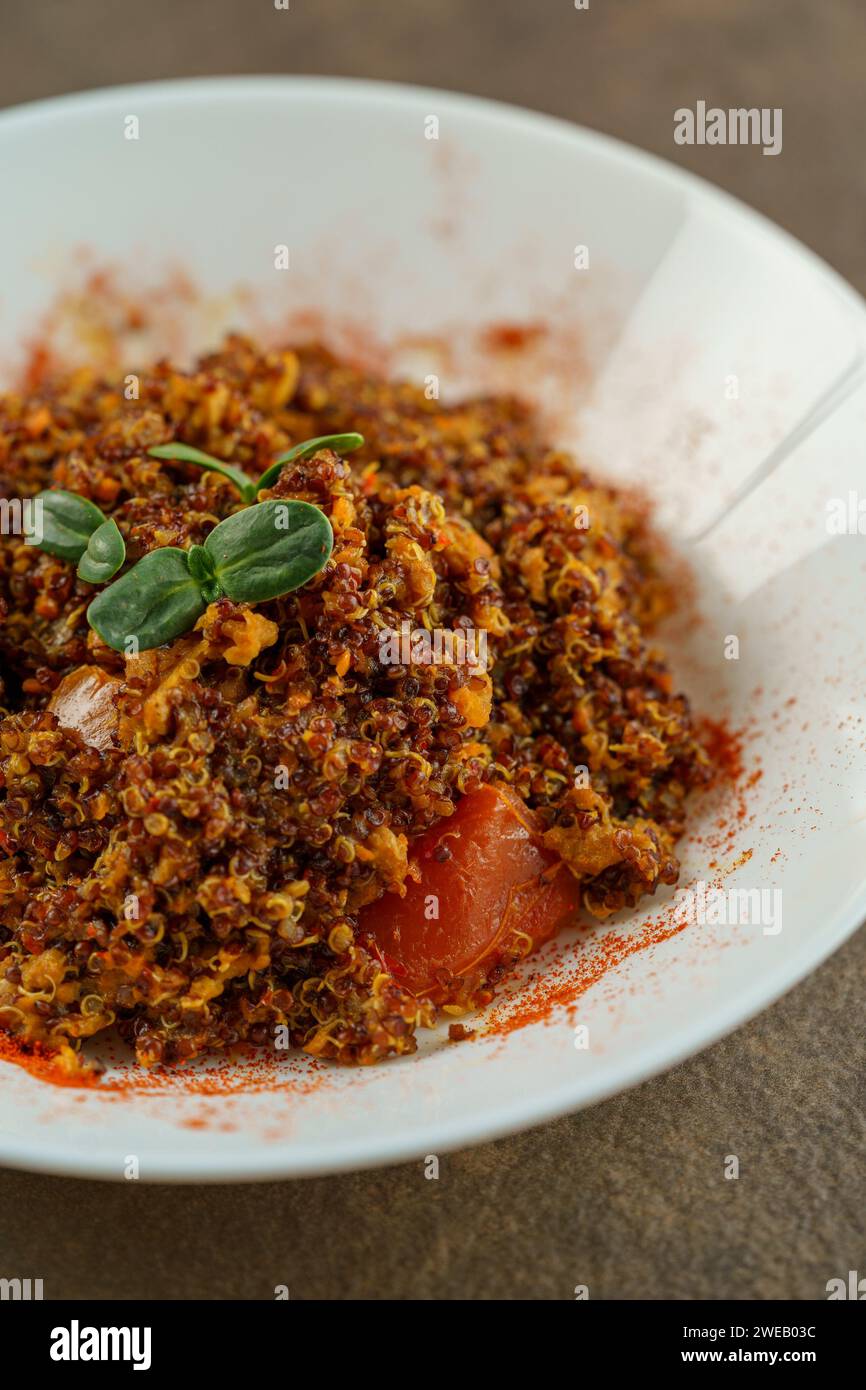 elegant fancy healthy vegan gluten-free food Stock Photo - Alamy