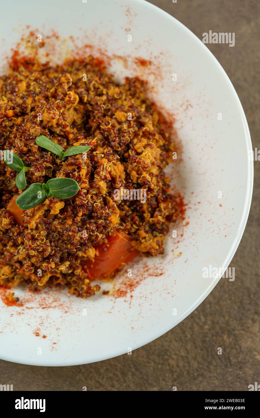 elegant fancy healthy vegan gluten-free food Stock Photo - Alamy