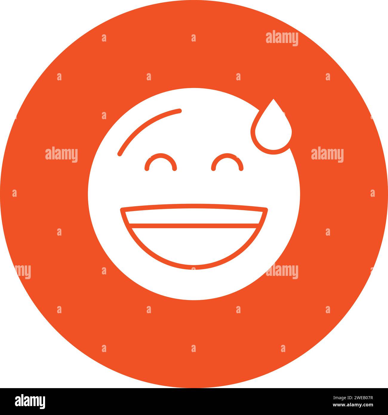 Grinning face with sweat hi-res stock photography and images - Alamy