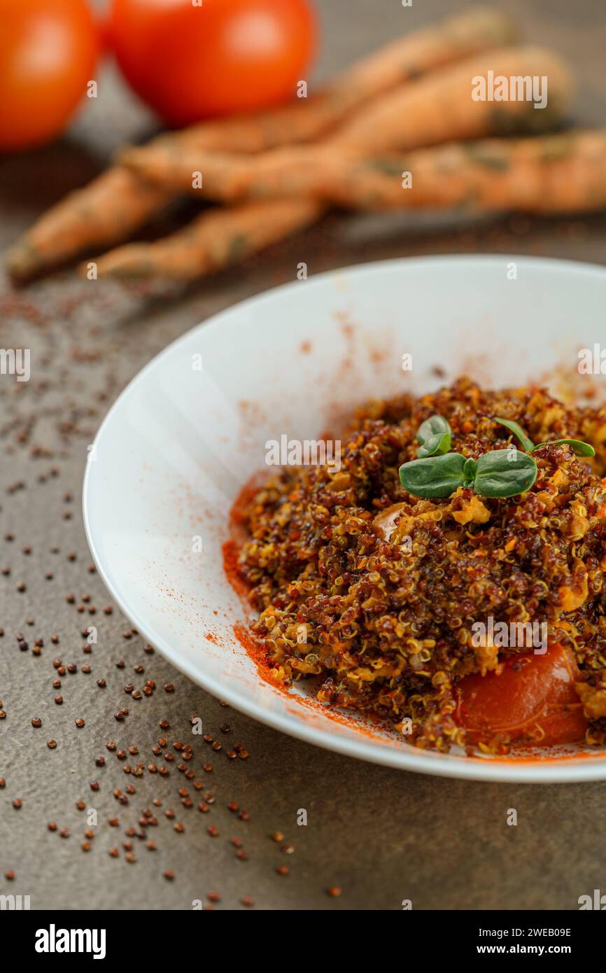 elegant fancy healthy vegan gluten-free food Stock Photo - Alamy