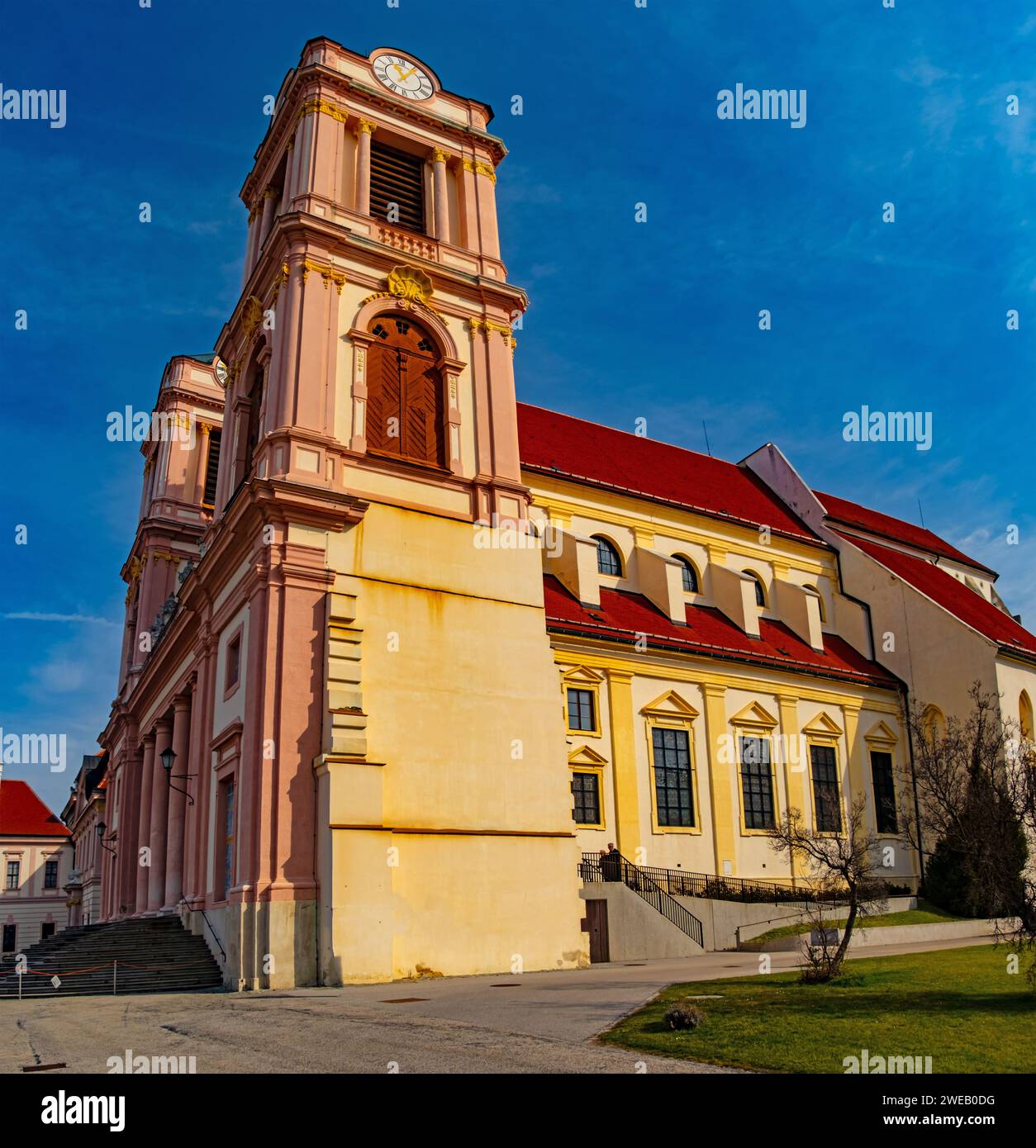 Melk town square melk abbey hi-res stock photography and images - Alamy
