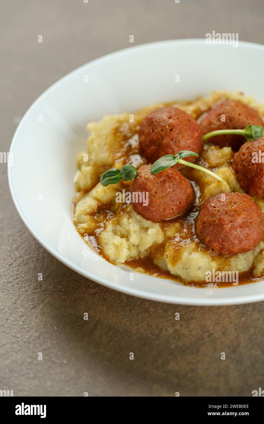 elegant fancy healthy vegan gluten-free food Stock Photo - Alamy