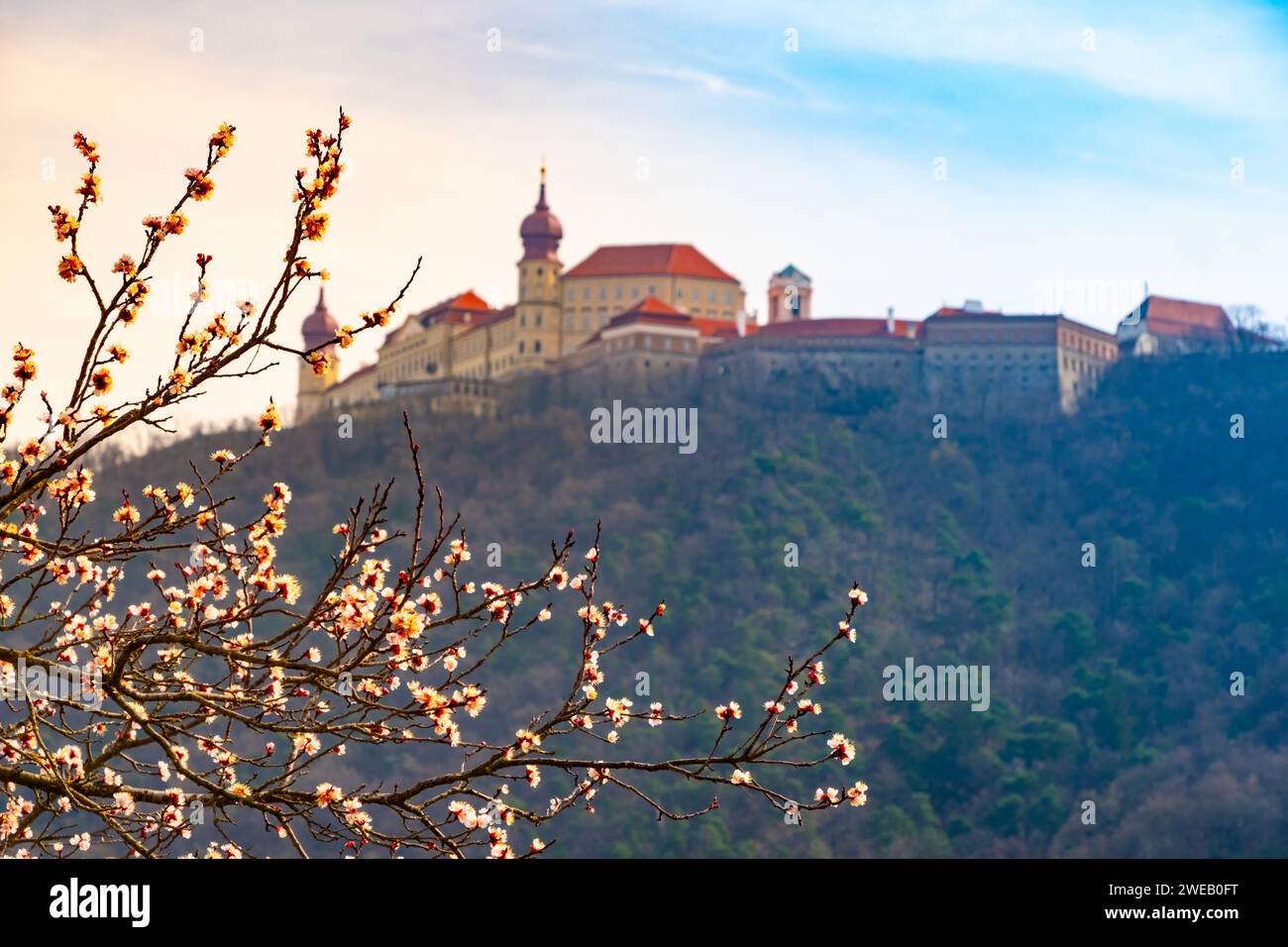 Melk town square melk abbey hi-res stock photography and images - Alamy