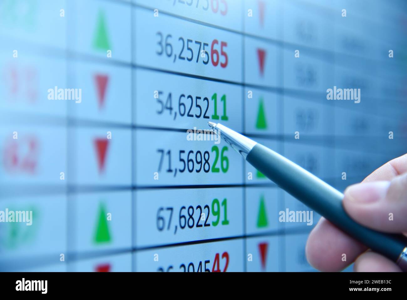 Numbers chart data communication hi-res stock photography and images ...