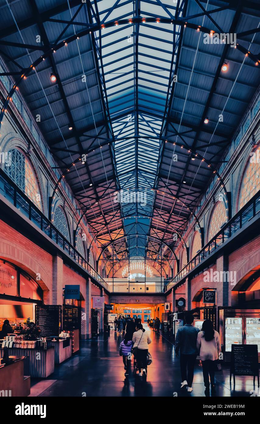 View of inside the Ferry Terminal Building, San Francisco one of ...