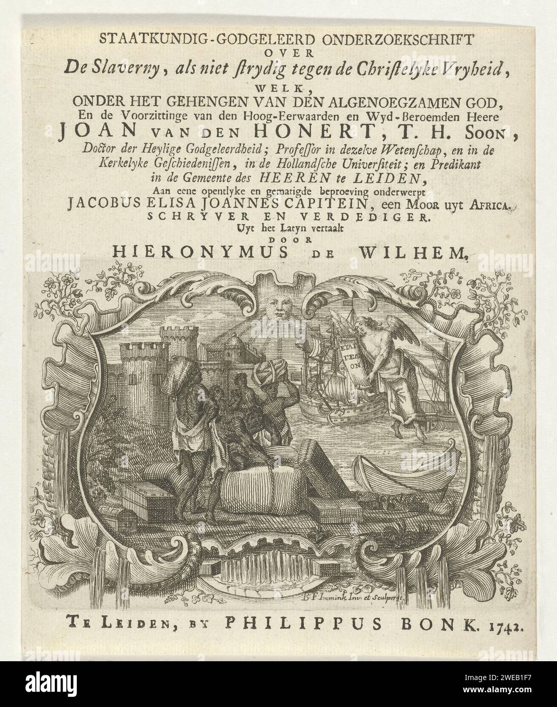 View of Fort Elmina in Ghana, B.F. Immink, 1742 print Africans made to ...